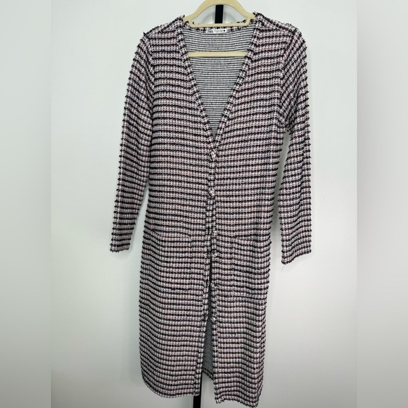 Zara | Jackets & Coats | Zara Textured Cardigan Cozy Elegance For Any ...